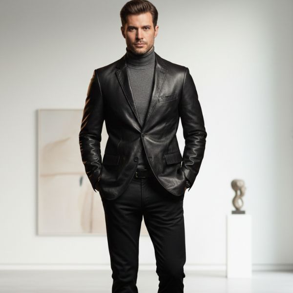 Are Leather Blazers the New Status Symbol for Men? | HOTLEATHERWORLD